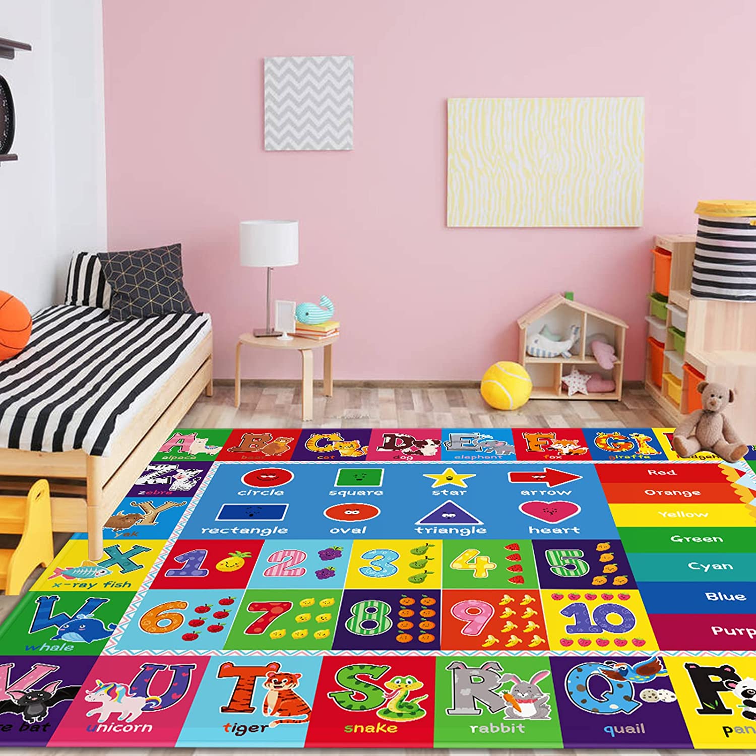 Animal Alphabet Numbers Learning Play Carpet Kids Play Rug Tomatgo Animal Alphabet Numbers Learning Play Carpet Kids Play Rug Tomatgo