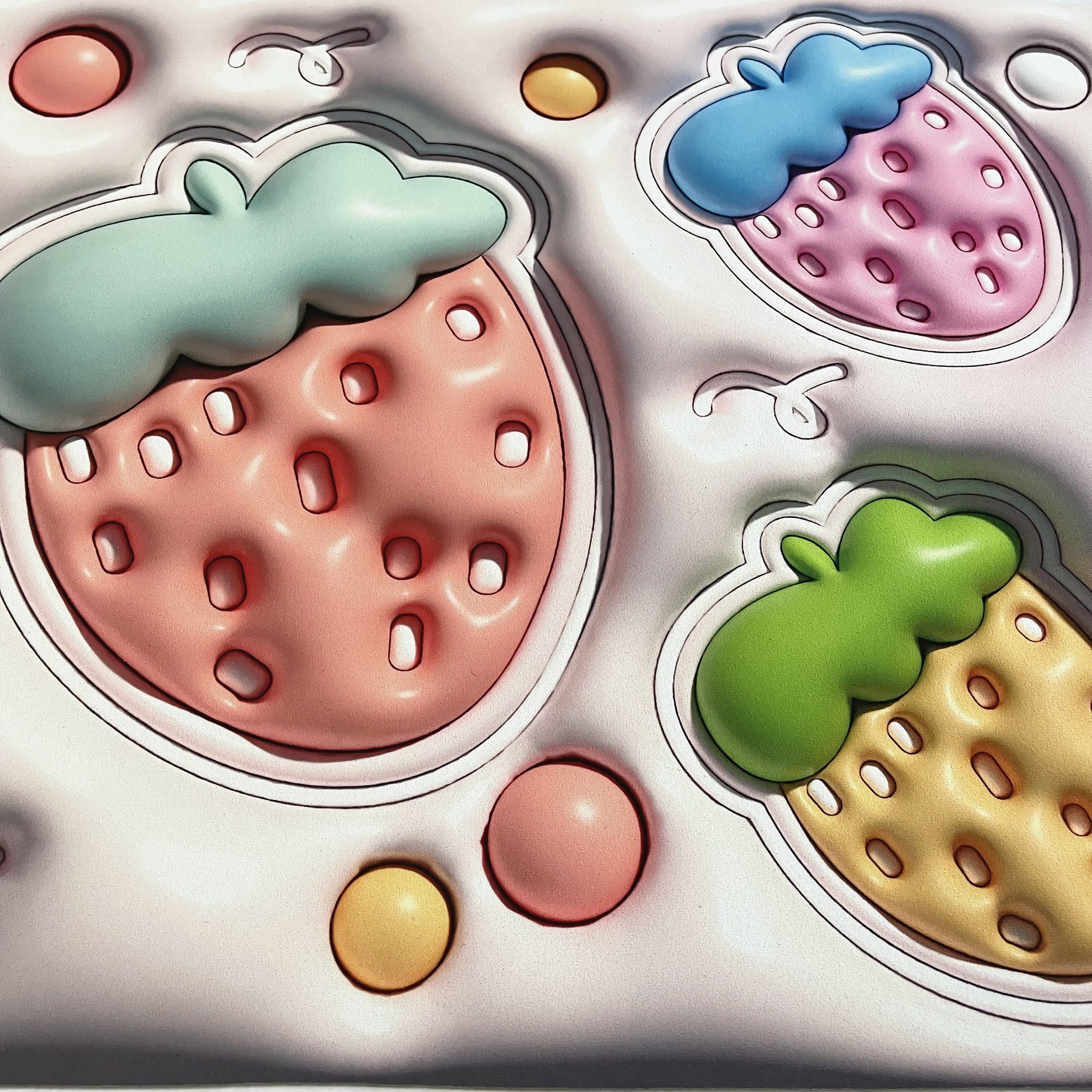 3D Visual Bathroom Mat Anti-Slip Absorbent Bath Mat Comfortable Thin ...